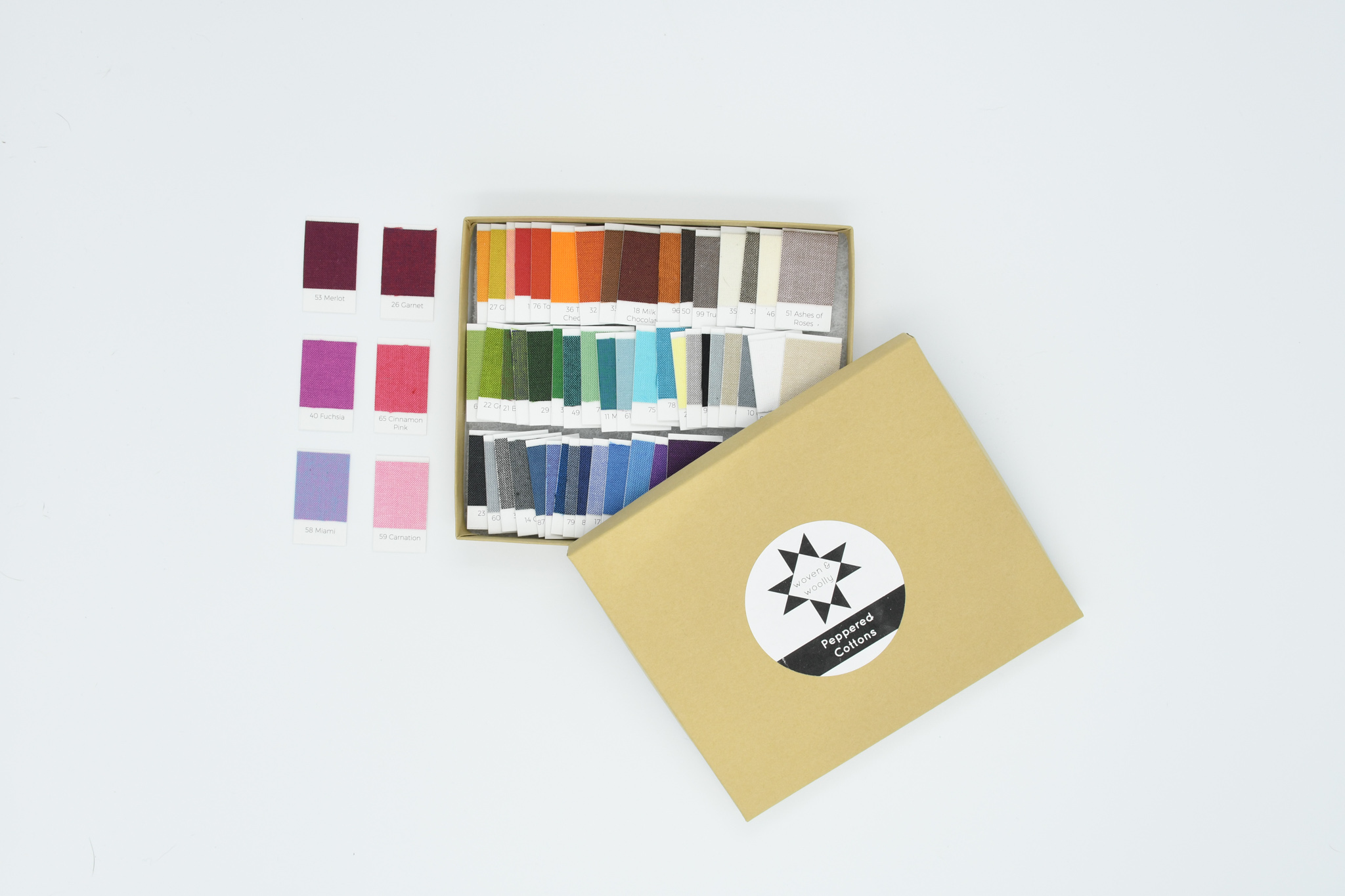 Peppered Cotton Color Chips - Woven and Woolly