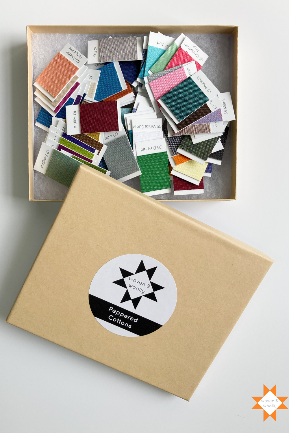 Peppered Cotton Color Chips - Woven and Woolly