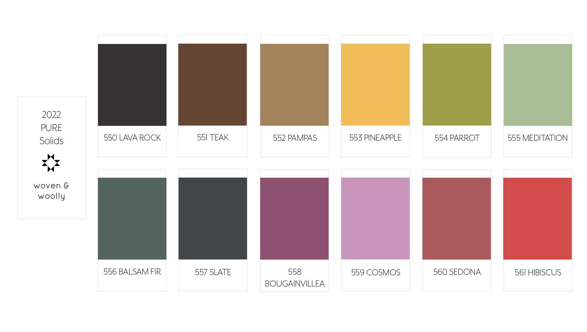 12 New PURE Solids Colors from Art Gallery Fabrics – October 2022 ...